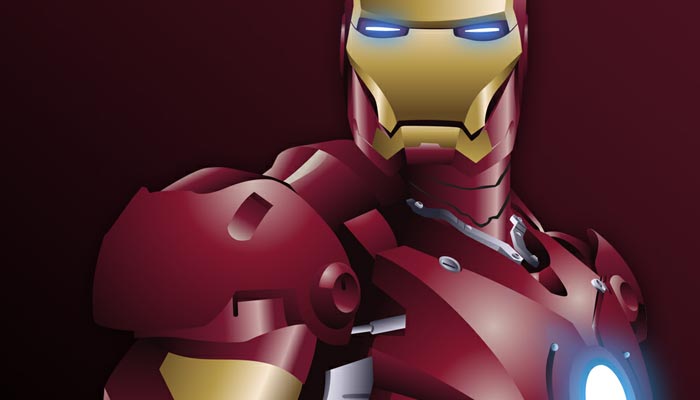 Ironman Face Vector
