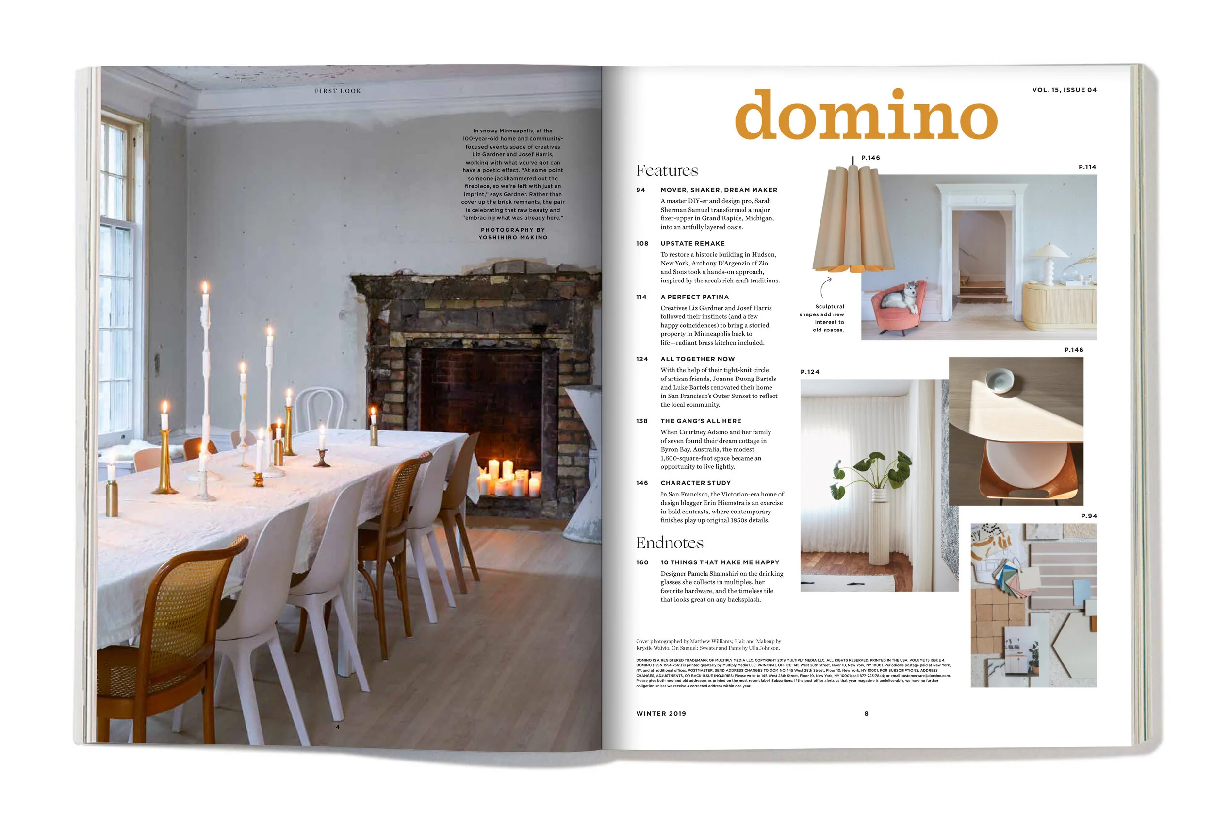 Table Of Contents Magazine Layout