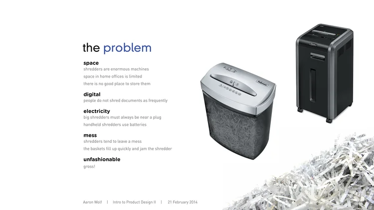 Old Projects - Paper Shredder — Aaron Wolf