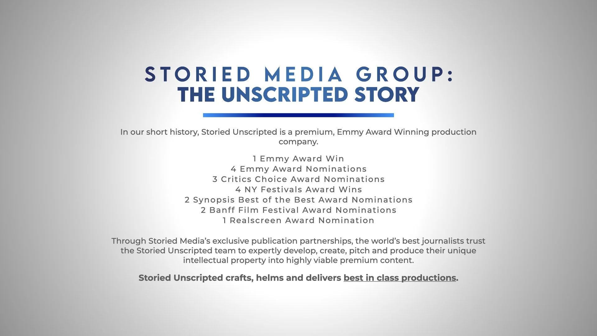 Unscripted — Storied Media Group