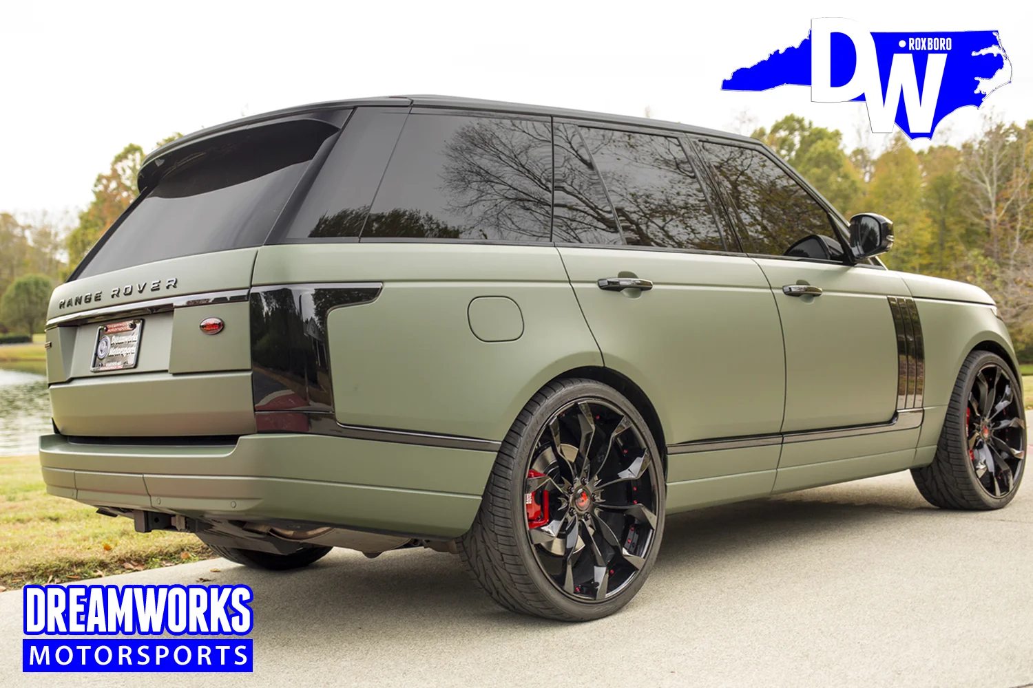 Eric Ebron Matte Green Range Rover — Dreamworks Motorsports