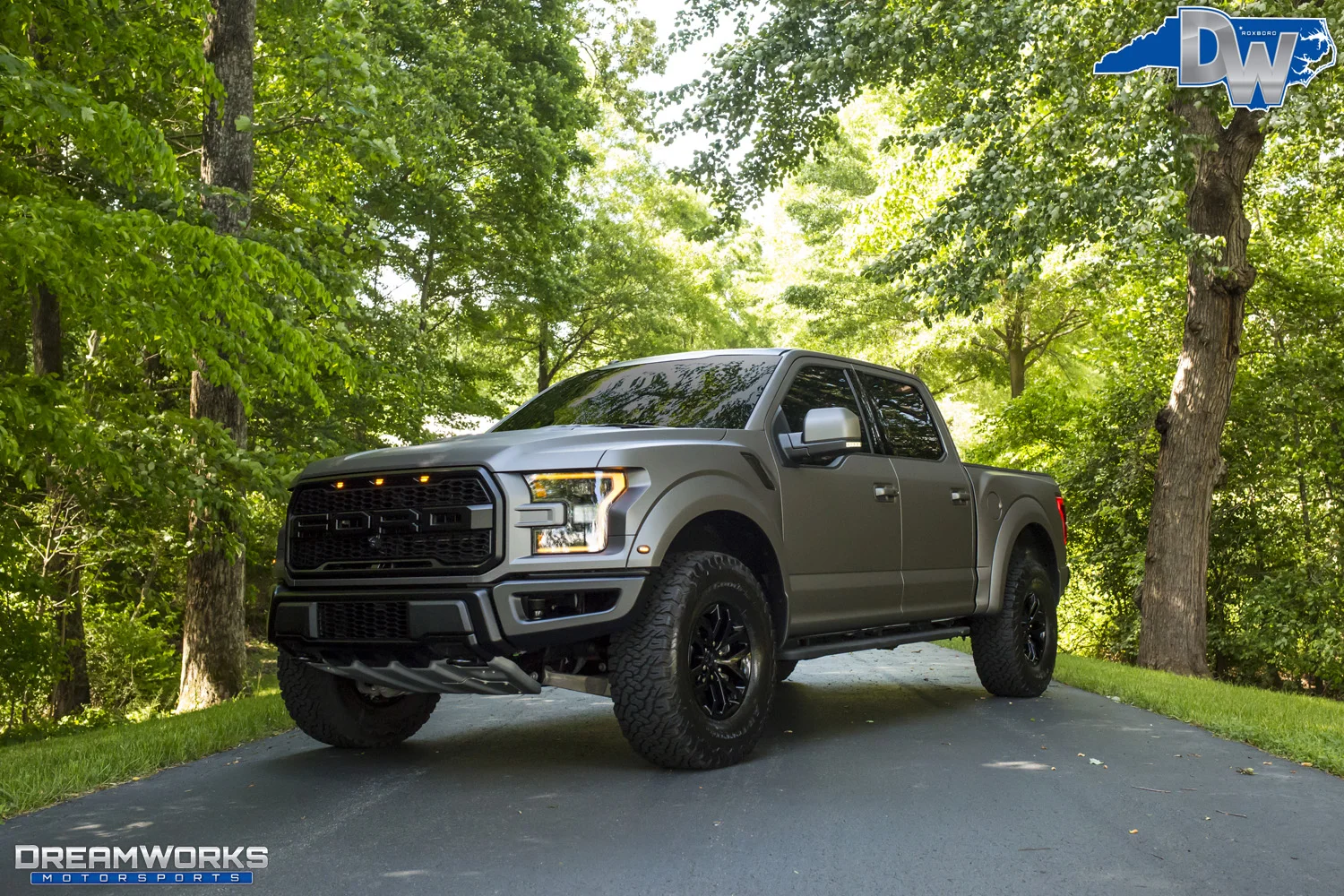 Matte Grey Ford Raptor — Dreamworks Motorsports