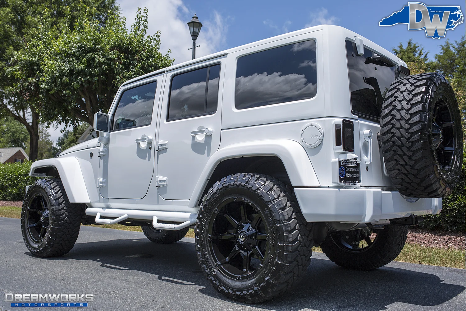 All White Jeep — Dreamworks Motorsports