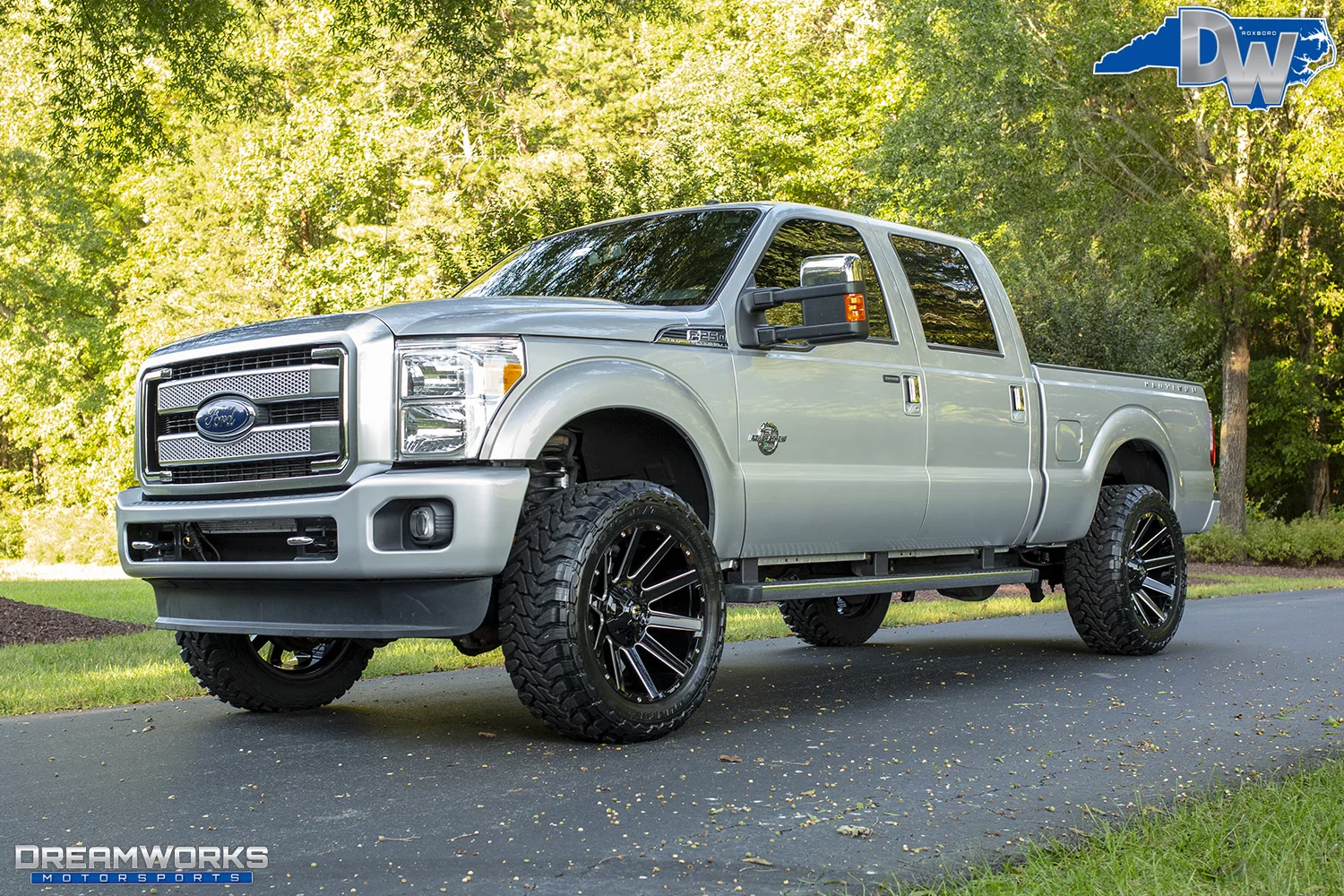 Silver Ford F-250 Lariat Superduty — Dreamworks Motorsports