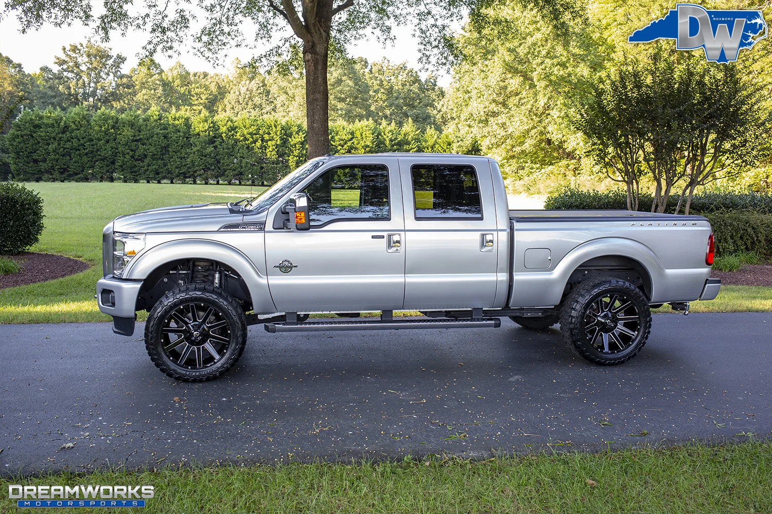 Silver Ford F-250 Lariat Superduty — Dreamworks Motorsports