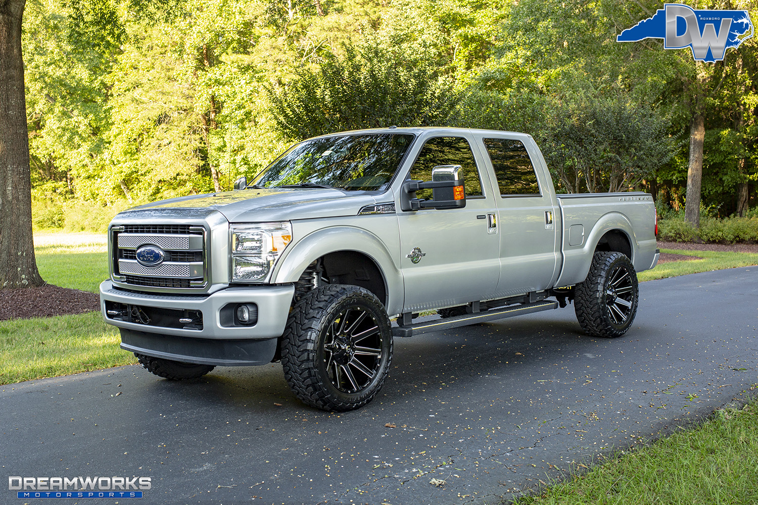 Silver Ford F-250 Lariat Superduty — Dreamworks Motorsports
