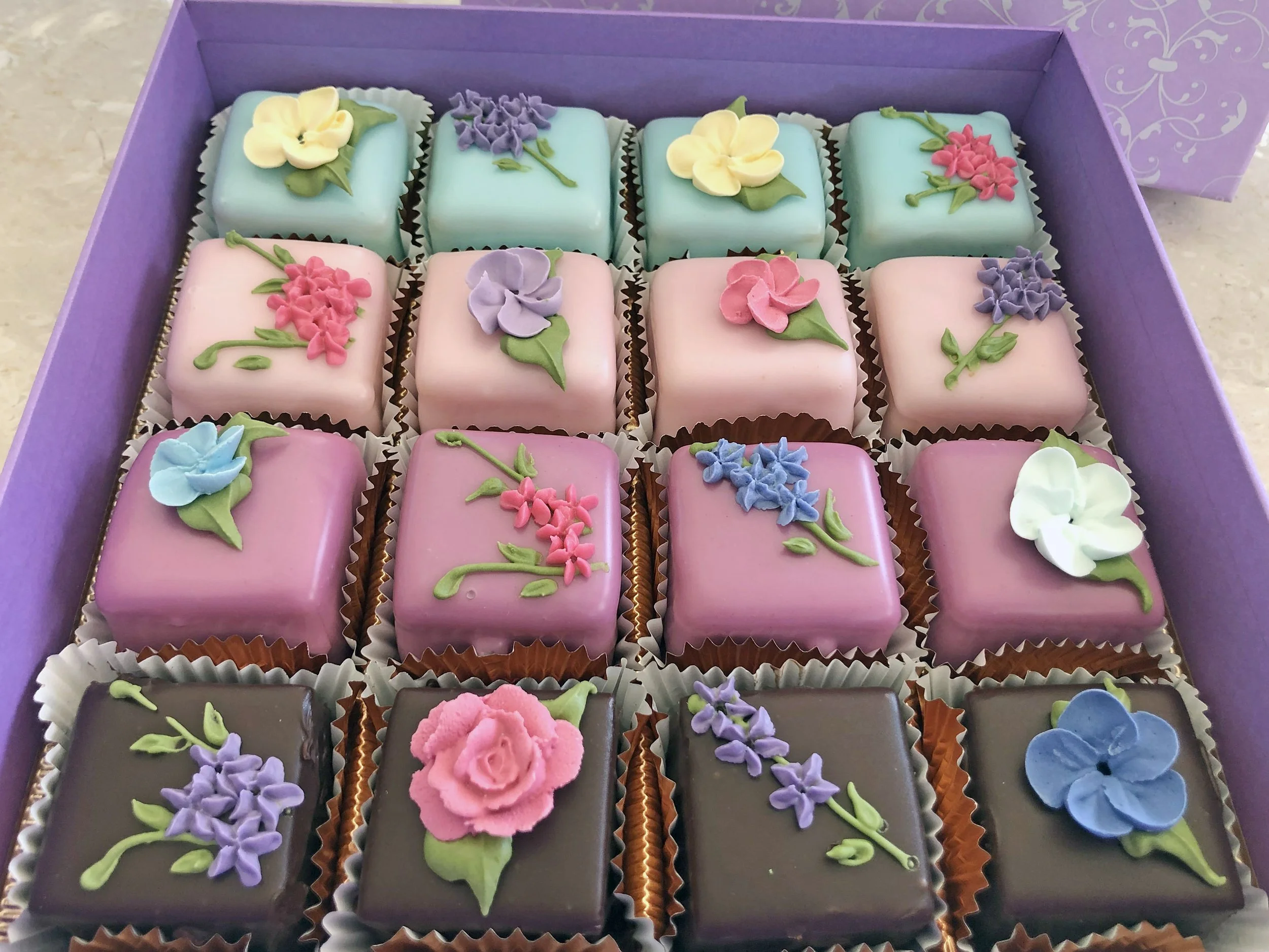 Gift Box of 16 Assorted Petit Cakes (Pickup and Hand Delivery only ...