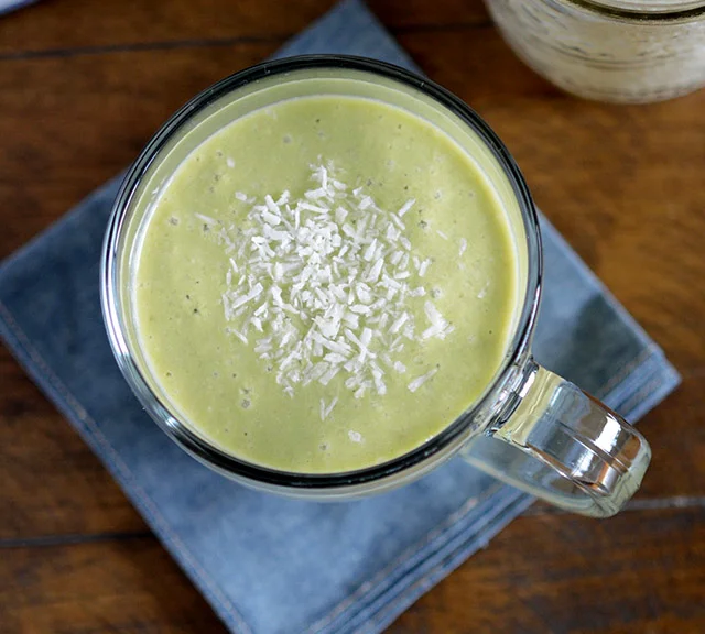 Green Tea Coconut Smoothies — Plate & Pencil