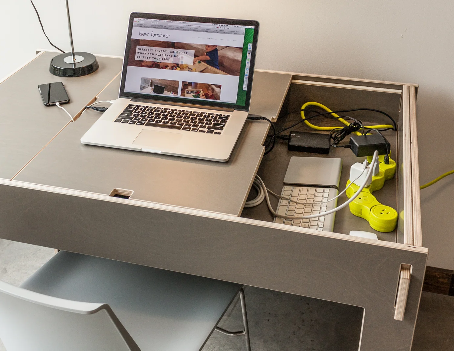 Storage-Top Desk — Klevr Furniture