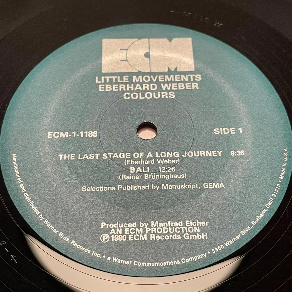 ECM Weekends • No. 65: Eberhard Weber Colours “Little Movements ...