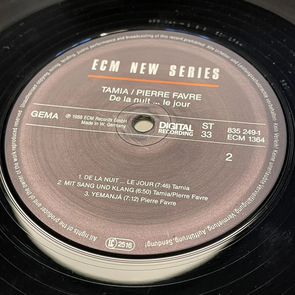 ECM Weekends • No. 79: Tamia / Pierre Favre "De la nuit... le jour ...