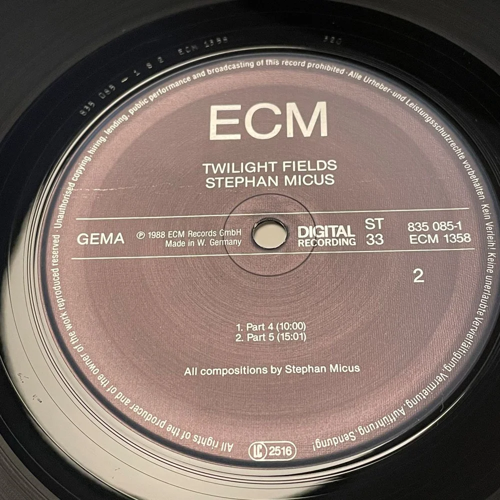 ECM Weekends • No. 117: Stephan Micus "Twilight Fields" — Snows Ov ...