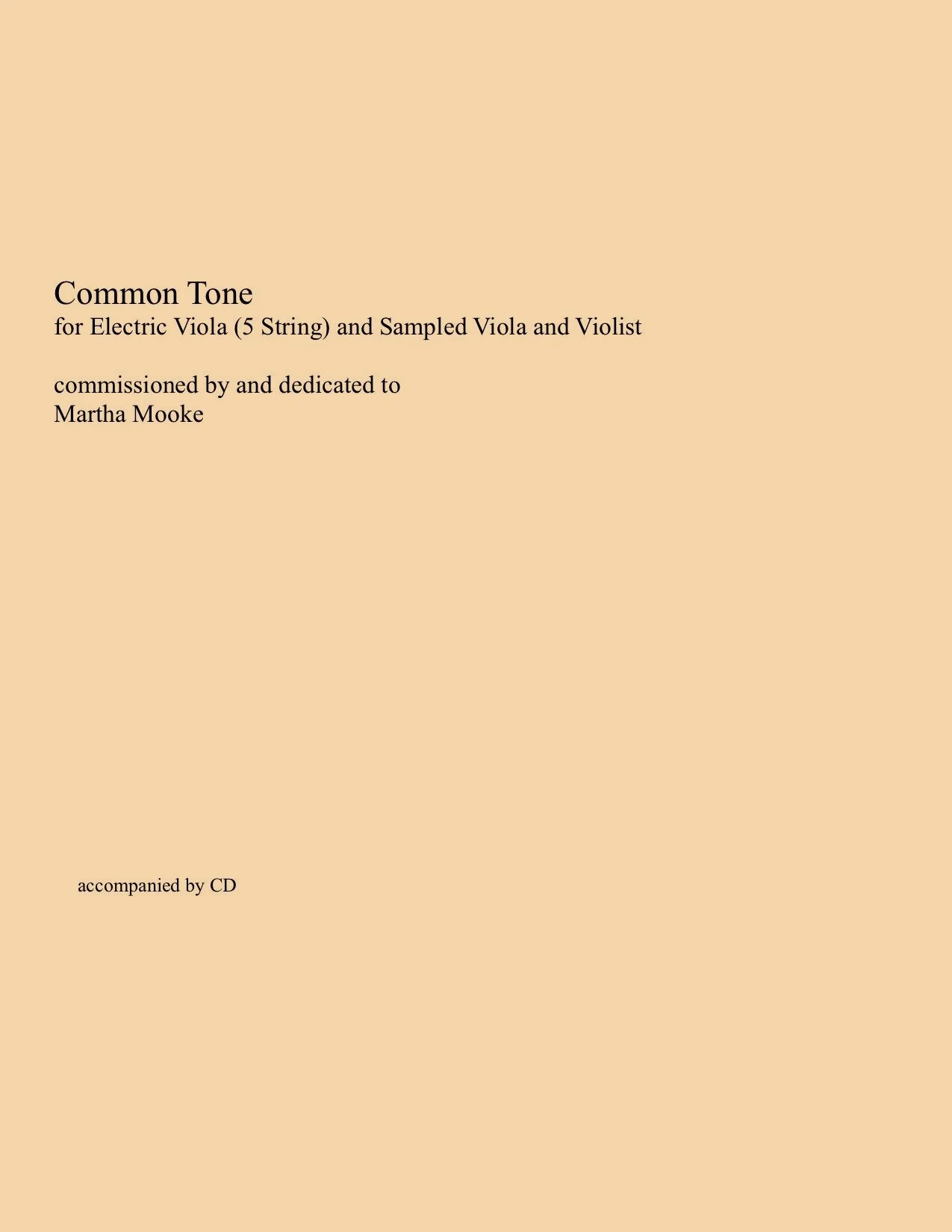 Common Tone — Laura Karpman