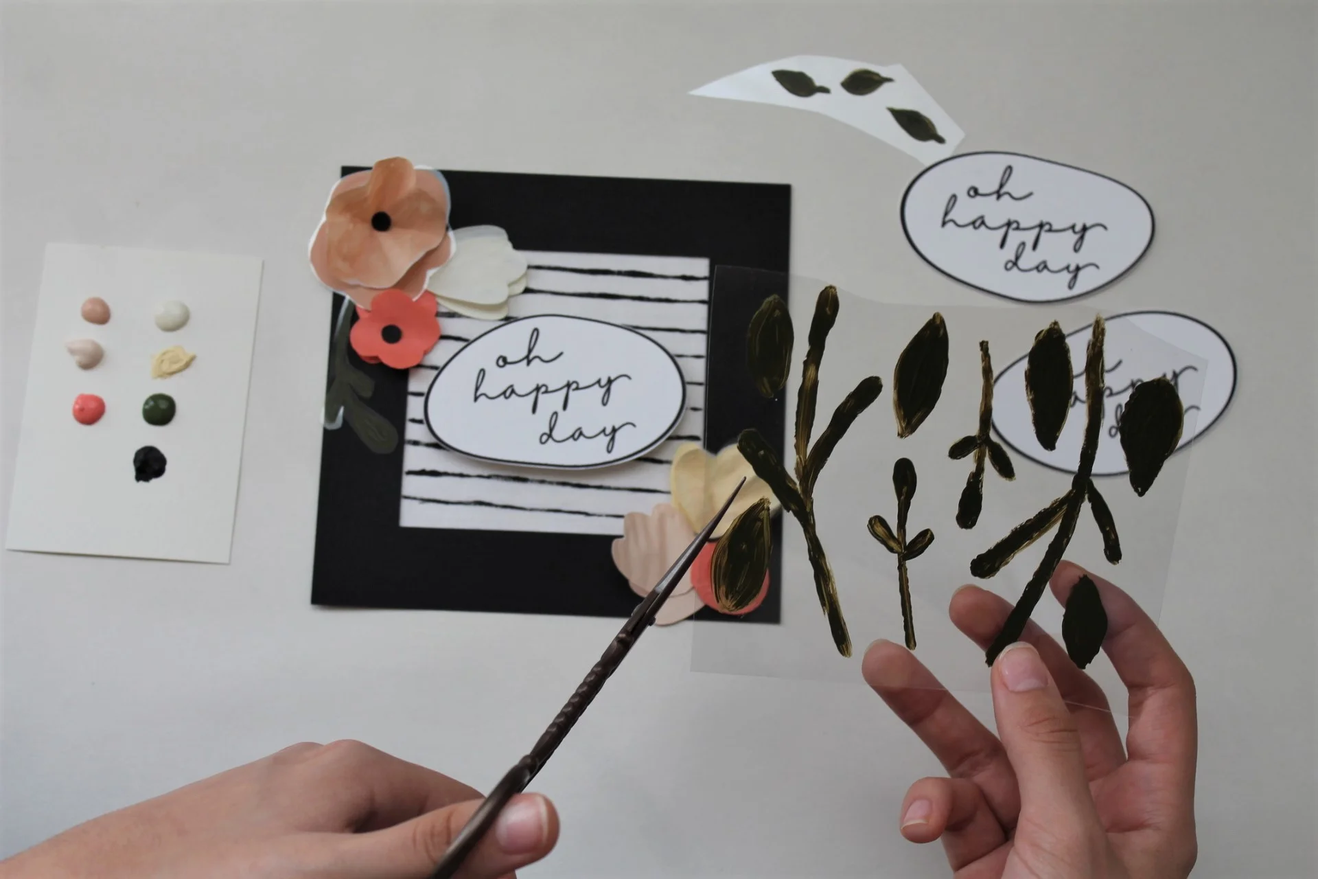 DIY Craft Plastic + Vellum Paper Greeting Cards — Maritza Garcia | knot ...