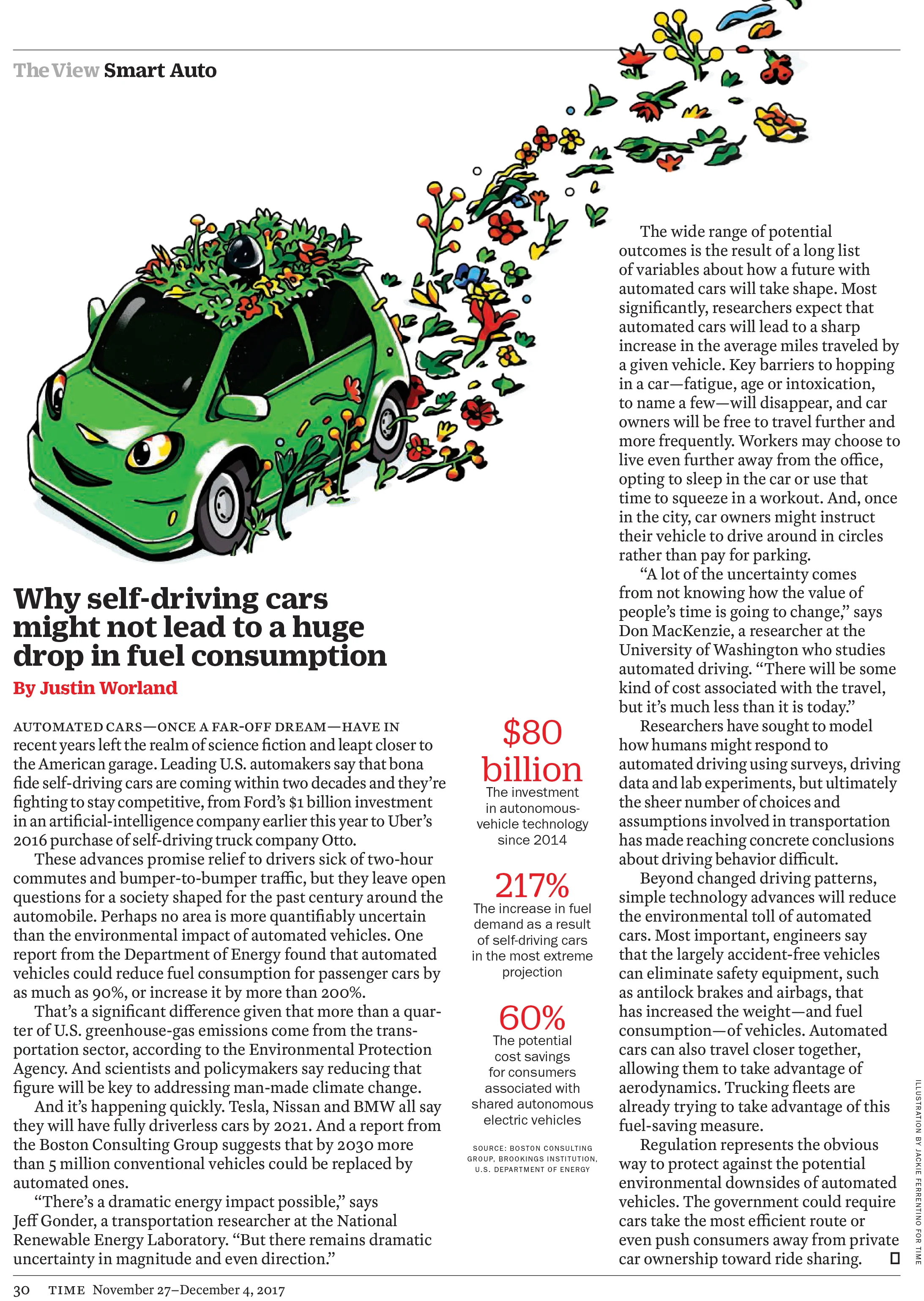 TIME Magazine-Self-Driving Cars — 𝒥𝒶𝒸𝓀𝒾𝑒 𝐹𝑒𝓇𝓇𝑒𝓃𝓉𝒾𝓃𝑜💞