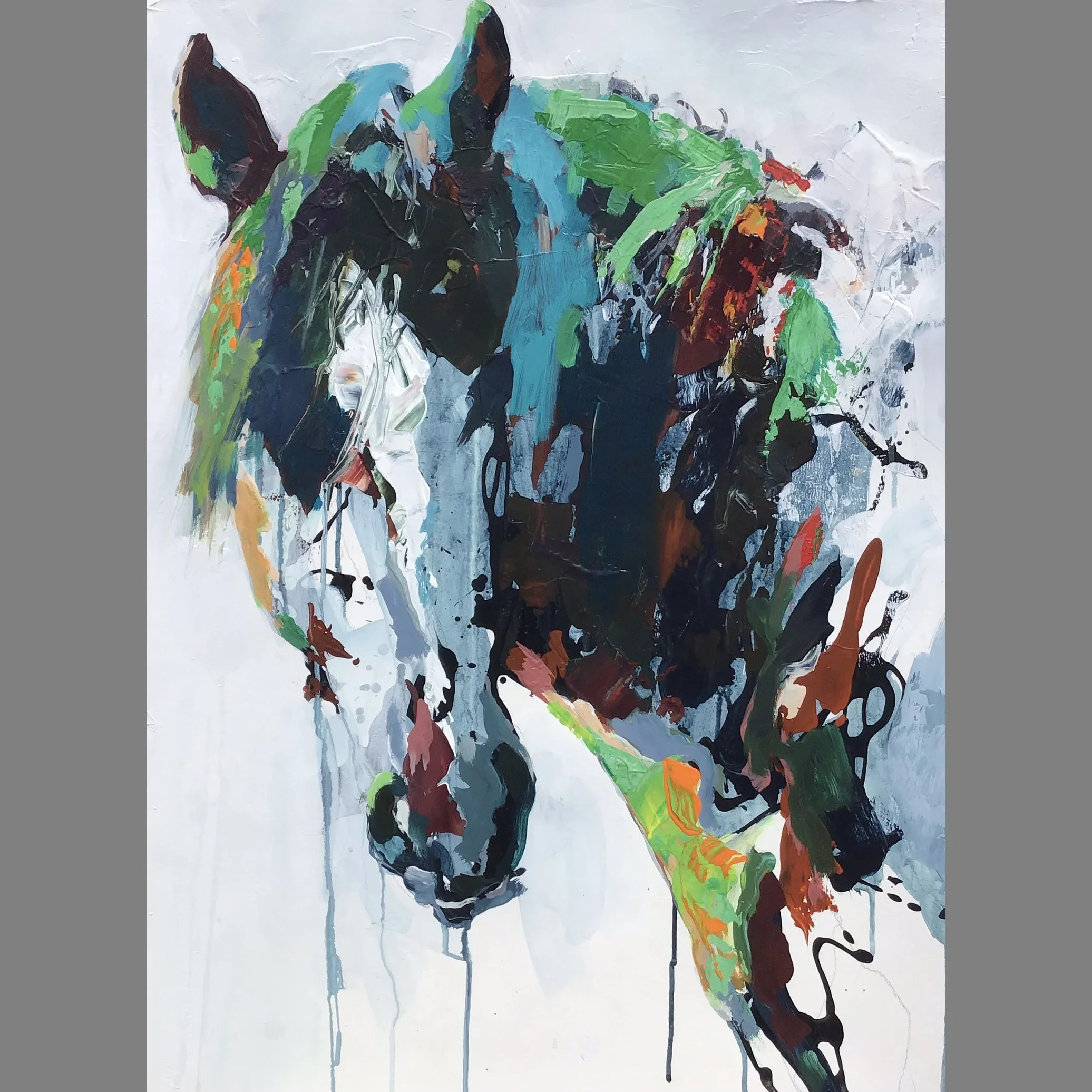 Work on Paper — melissa mason | Modern Equine Paintings