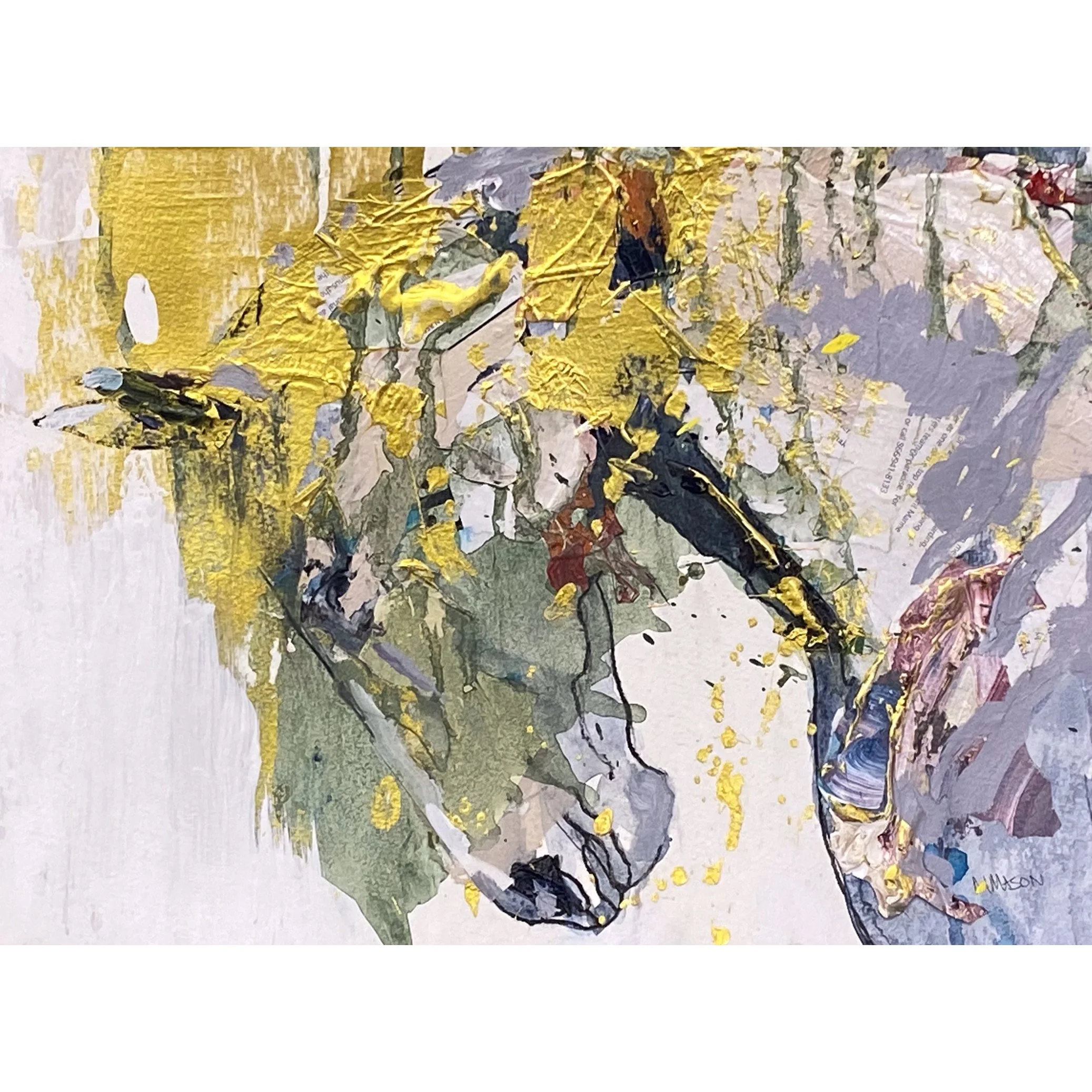 Work on Paper — melissa mason | Modern Equine Paintings