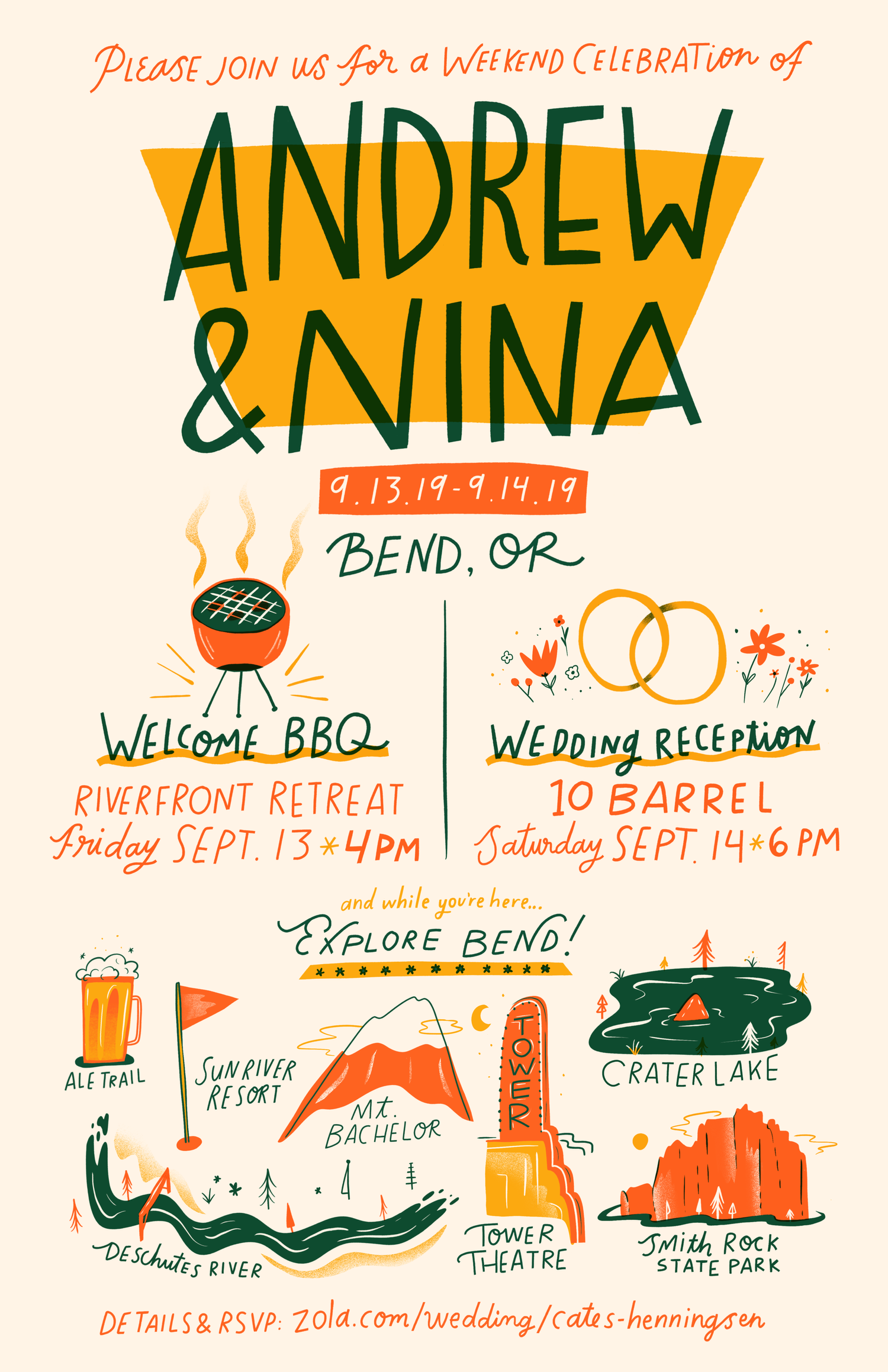 Erin Wallace Illustration | Andrew & Nina