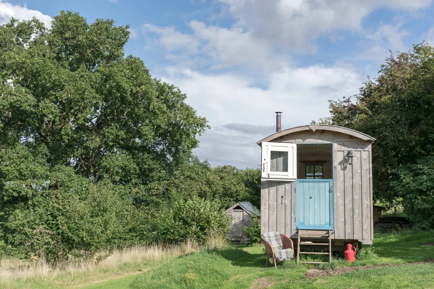 glamping shepherd's hut wales — Wild Meadow