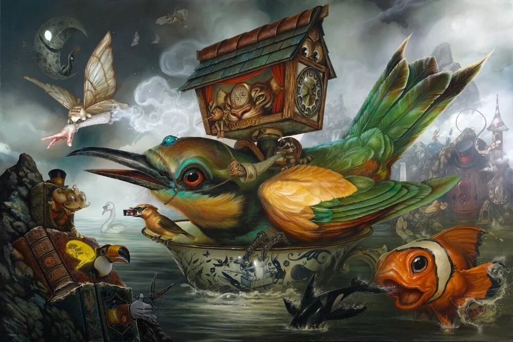 Original acrylic paintings by Greg CRAOLA Simkins — GregSimkinsArt.com