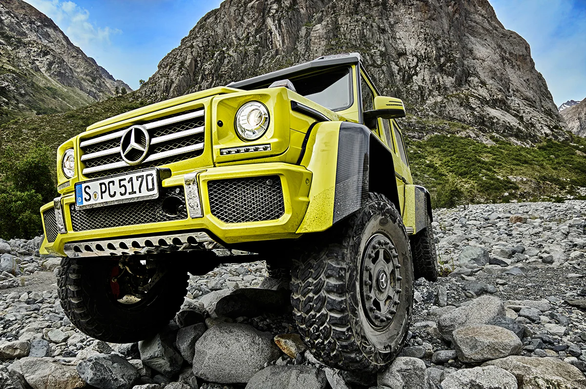 The G-Class Squared: Mercedes-Benz G 500 4×4² Goes Lime Green — KNSTRCT