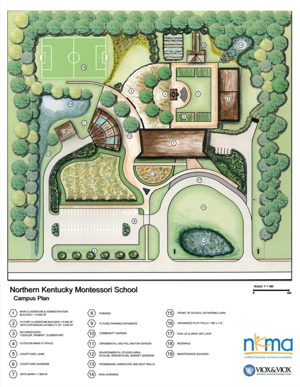 School Design Concept Layout Plan