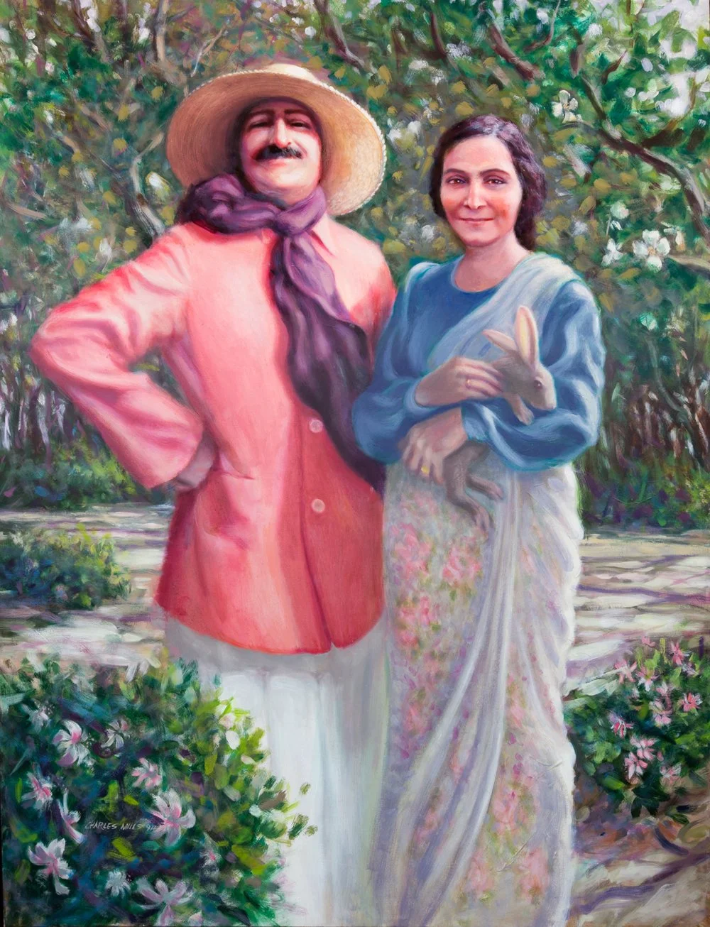 "Pink and blue, I love you." - Mehera J. Irani — Meher Mount
