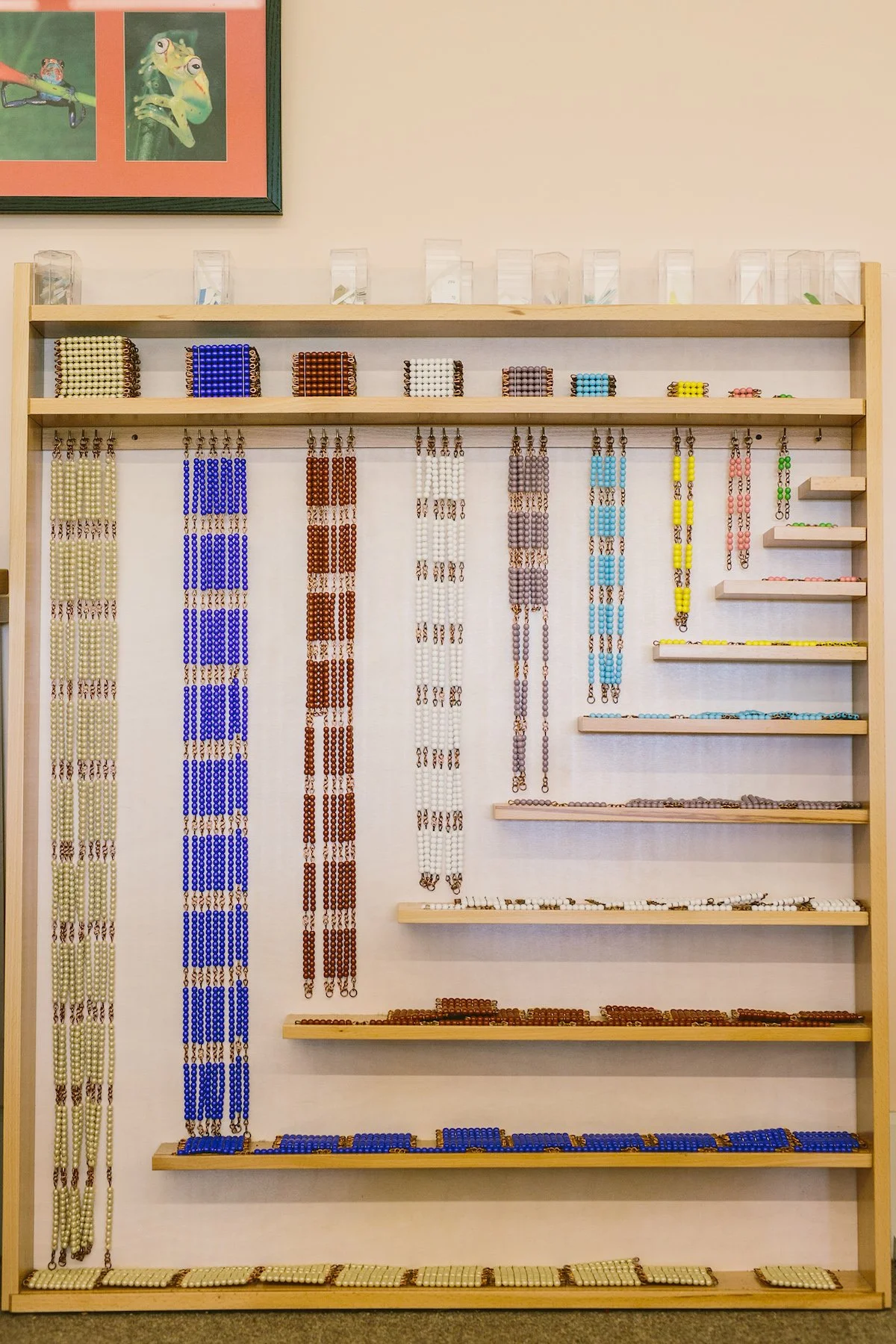 Materials Spotlight The Bead Chain Cabinet Hollis Montessori School NH Materials Spotlight The Bead Chain Cabinet Hollis Montessori School NH
