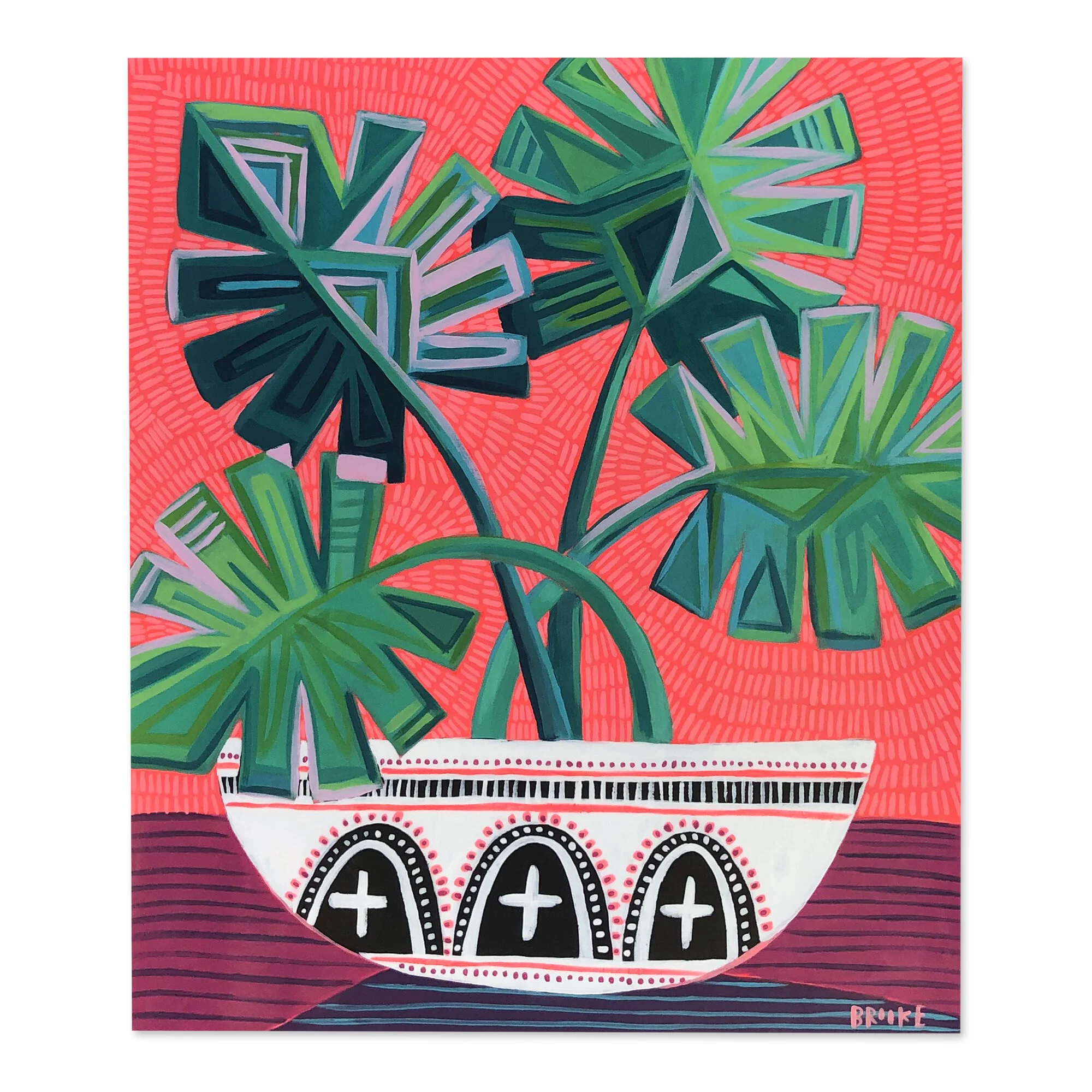 Monstera Sunset — Brooke Stephens Art