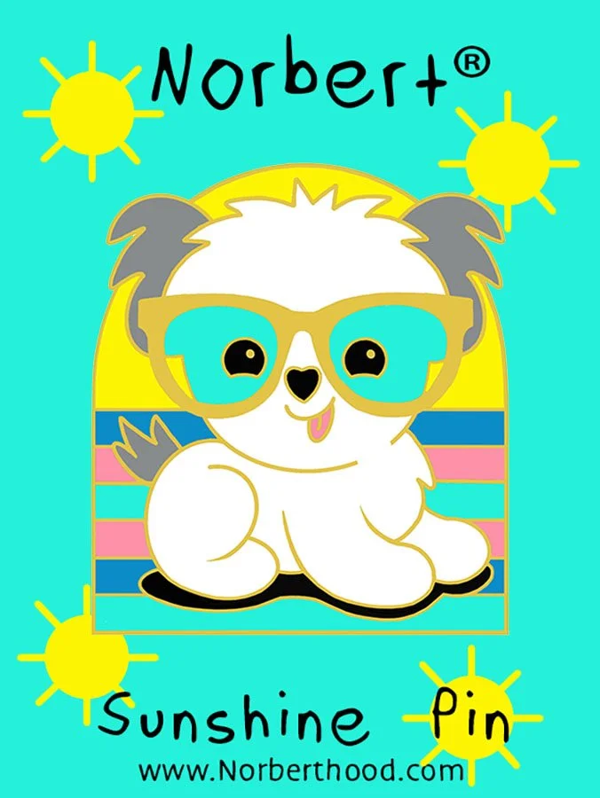 NORBERT ENAMEL 'BE KIND' PIN — Polly Parker Press