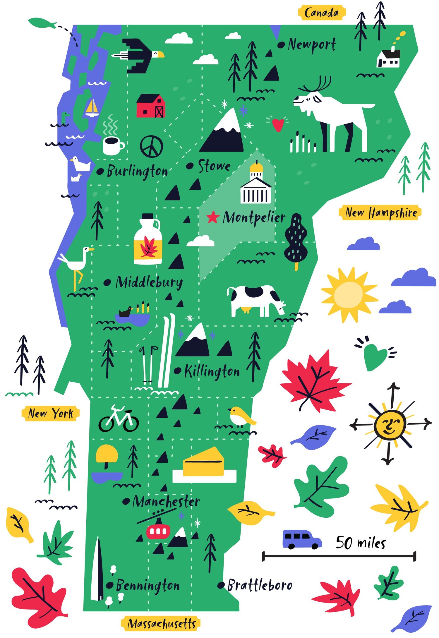 Illustrated Maps by Nate Padavick — Nate Padavick
