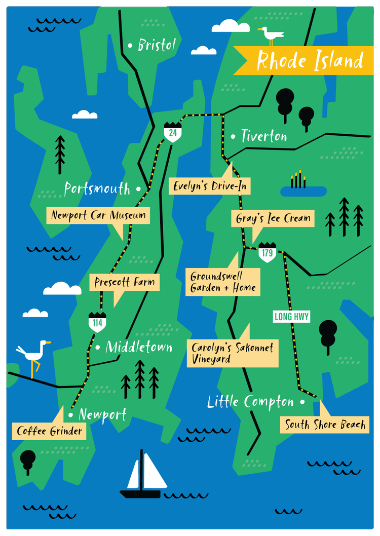 Illustrated Roadtrip Maps in New England by Nate Padavick — Nate Padavick