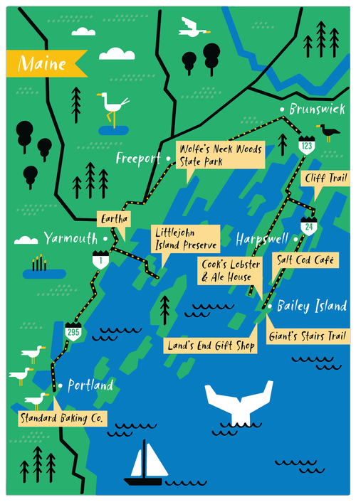 Illustrated Roadtrip Maps in New England by Nate Padavick — Nate Padavick