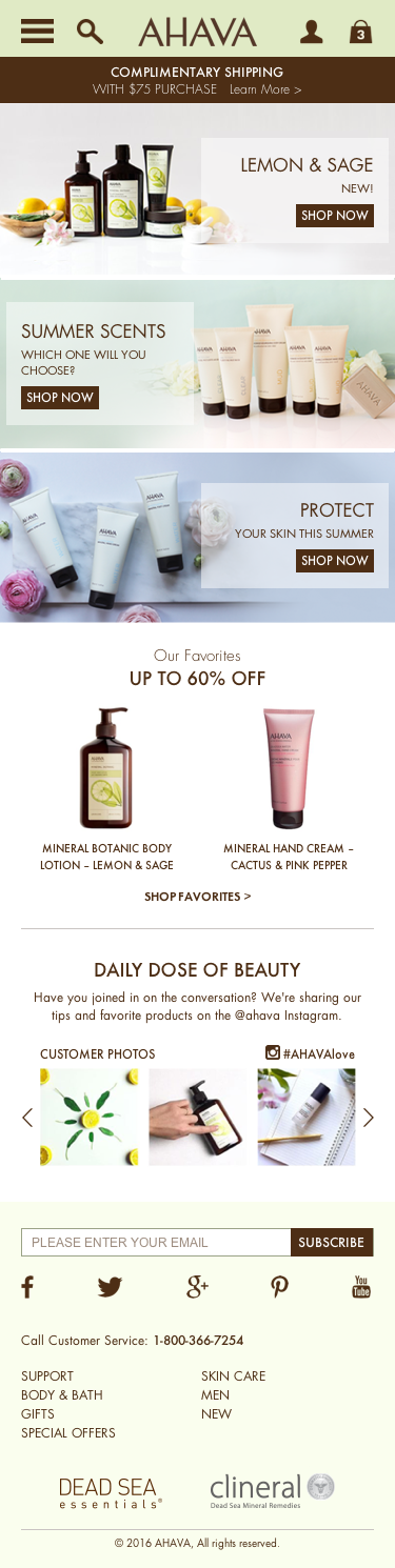 AHAVA: Ongoing Design for a Skincare Brand - Creative Design Agency for ...