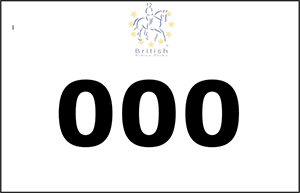 Number Template — Rutland Riding Club