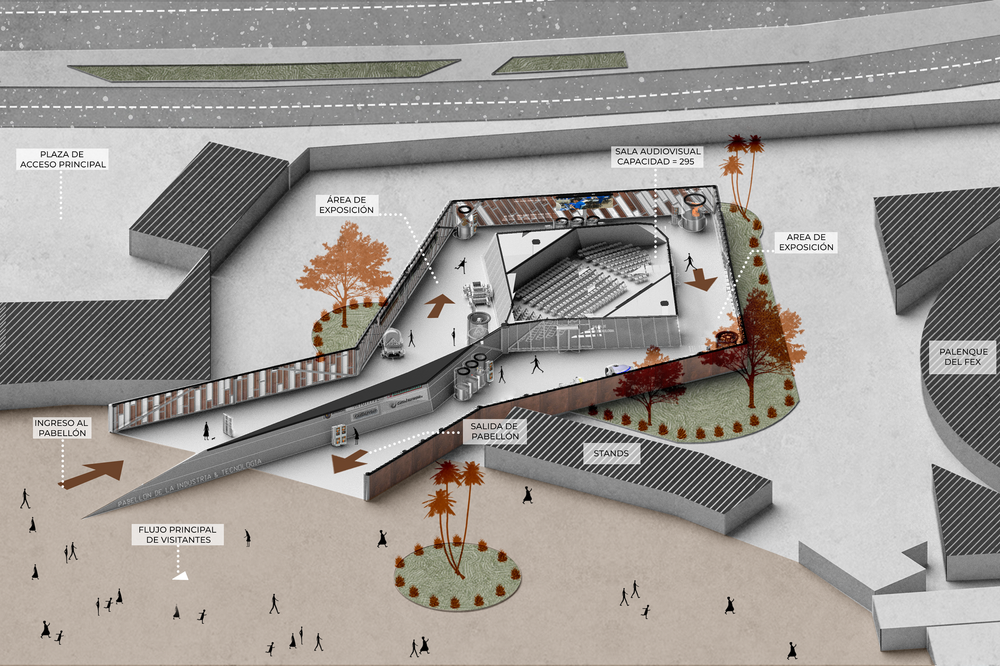 INDUSTRY AND TECHNOLOGY PAVILION//PABELLON DE LA INDUSTRIA Y TECNOLOGIA ...