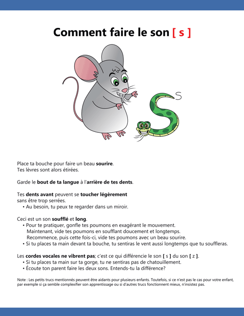 Exercices d'orthophonie pour améliorer la prononciation de son enfant ...