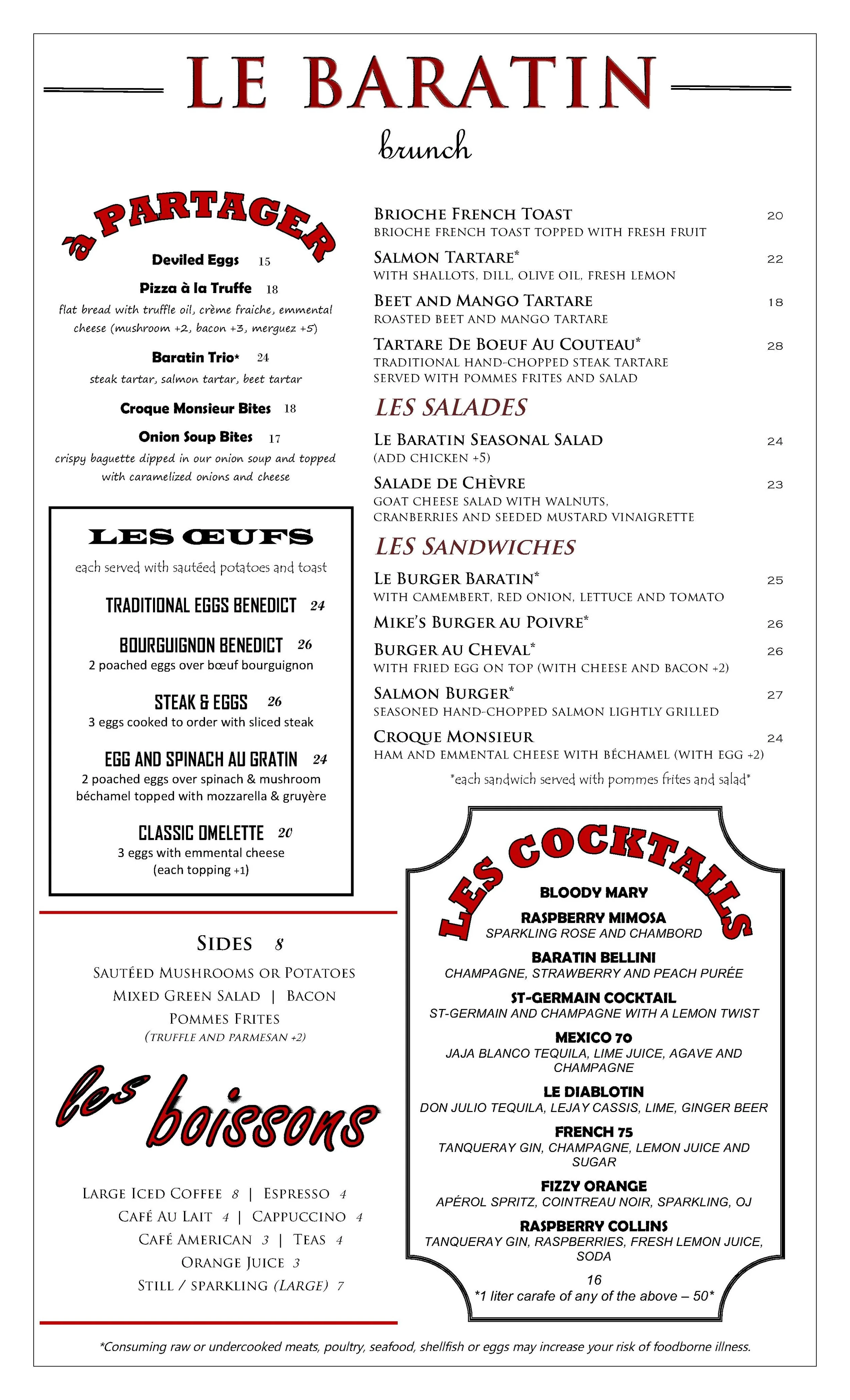 French Restaurant Menu Cover