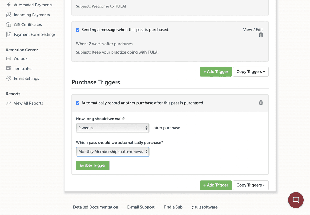 Purchase Triggers, Phone Number Requirement Settings and Instructor ...
