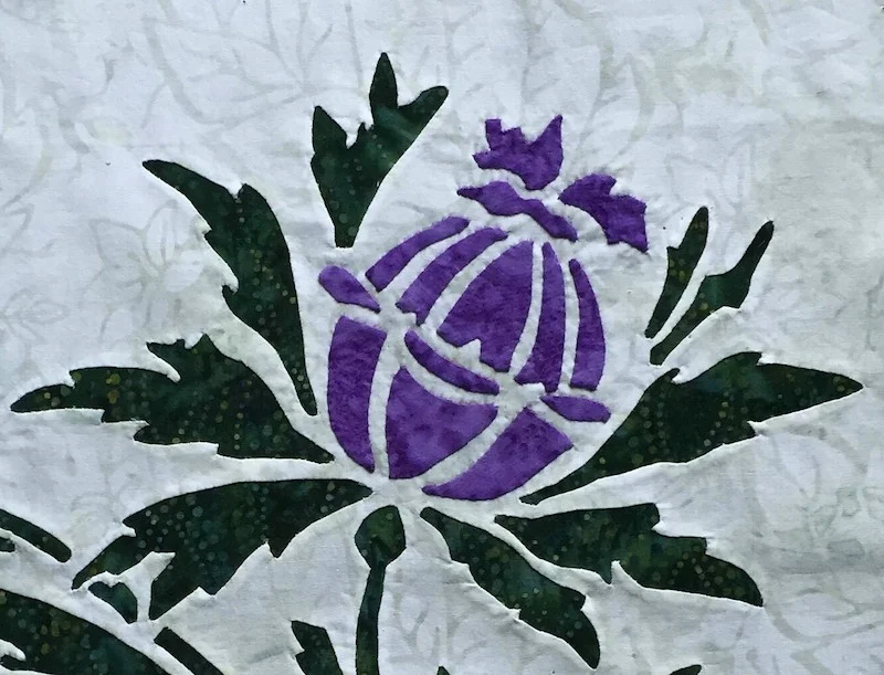 Thistle - Block 7/9, Victorian Flower Garden: UPDATED PATTERN — Eye of ...