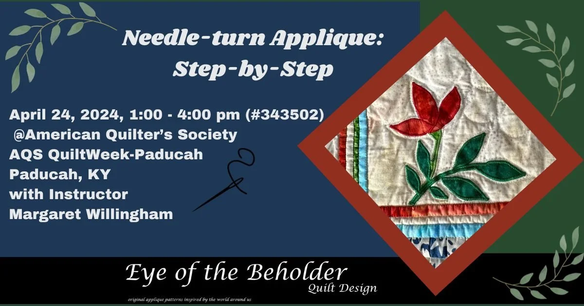 Needle Turn Applique Quilt Patterns Turned Edge Applique Tutorial May