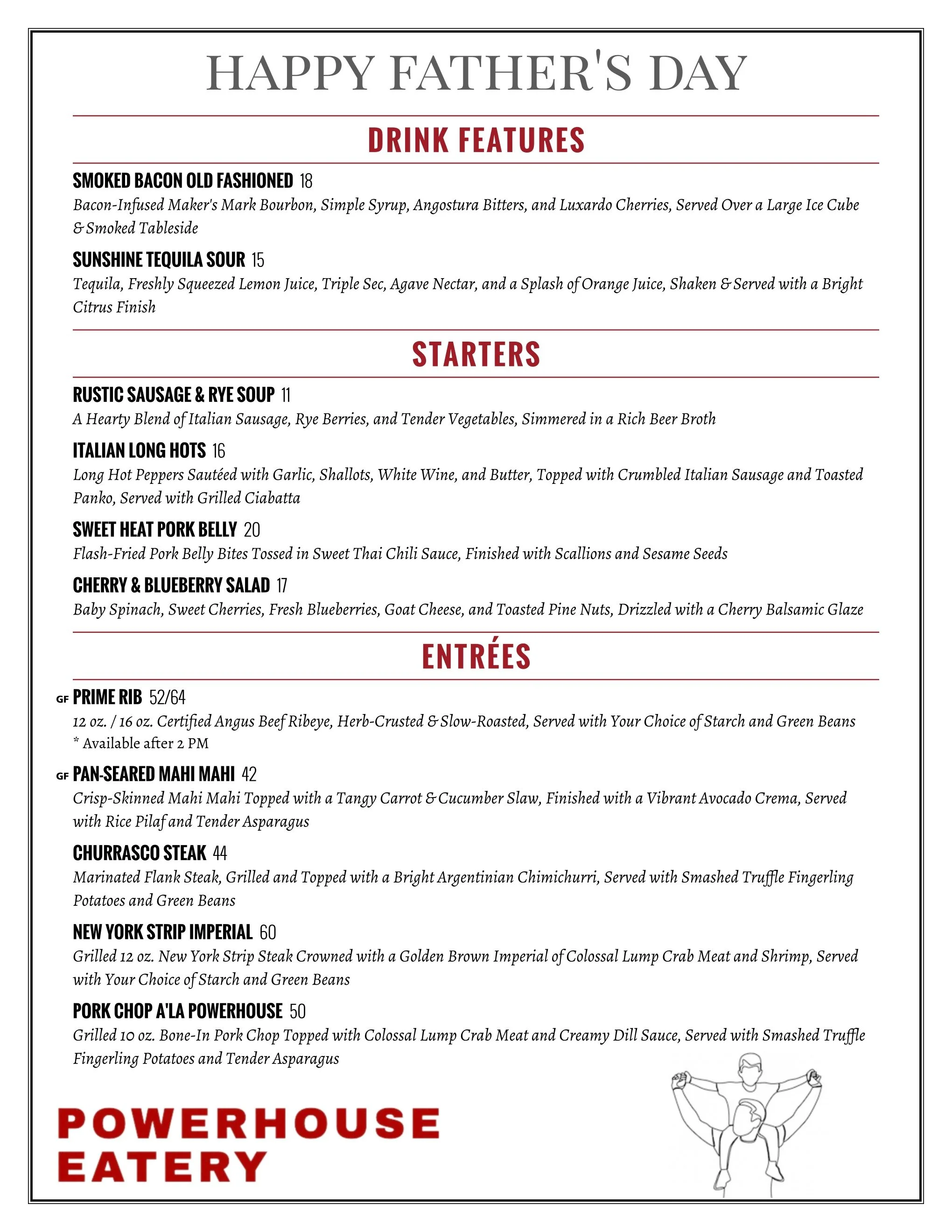 Father's Day — Powerhouse Eatery