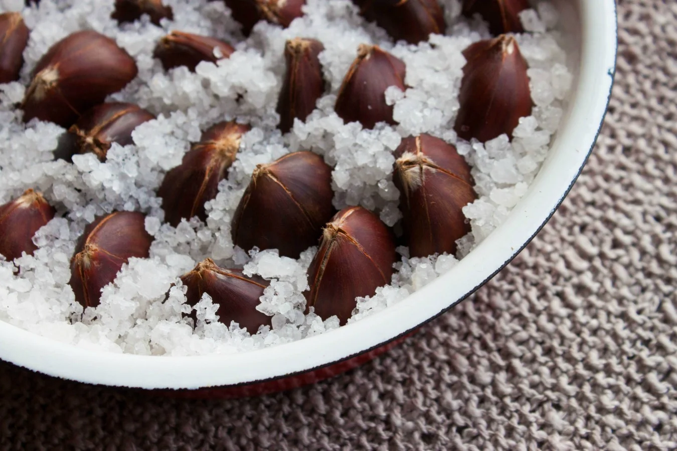 The Wait - Salt Roasted Chestnuts — My Blue&White Kitchen