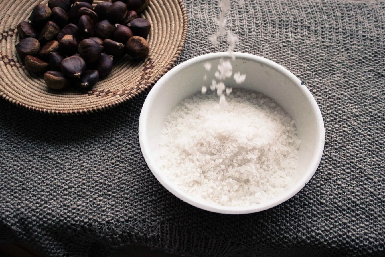 The Wait - Salt Roasted Chestnuts — My Blue&White Kitchen