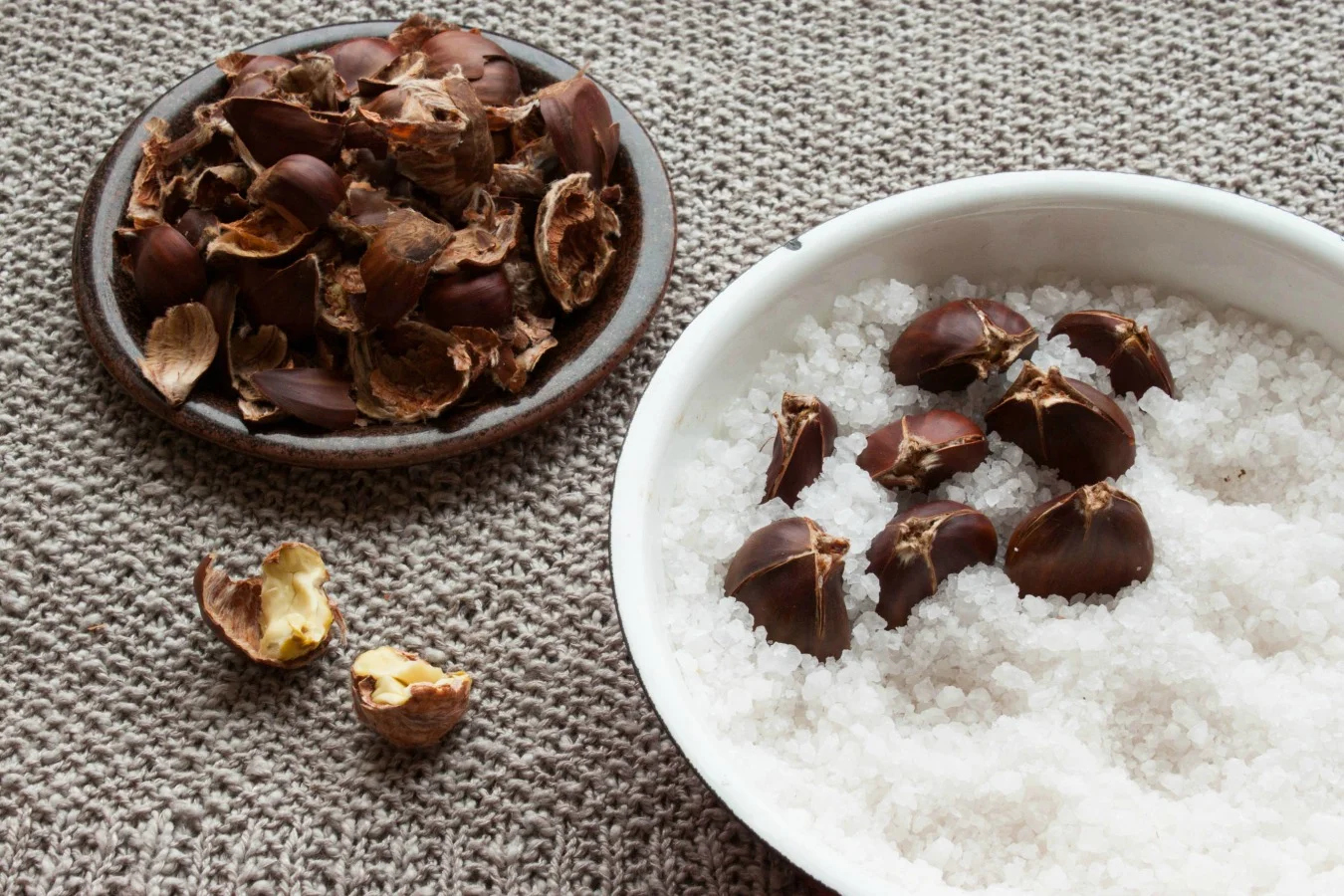 The Wait - Salt Roasted Chestnuts — My Blue&White Kitchen