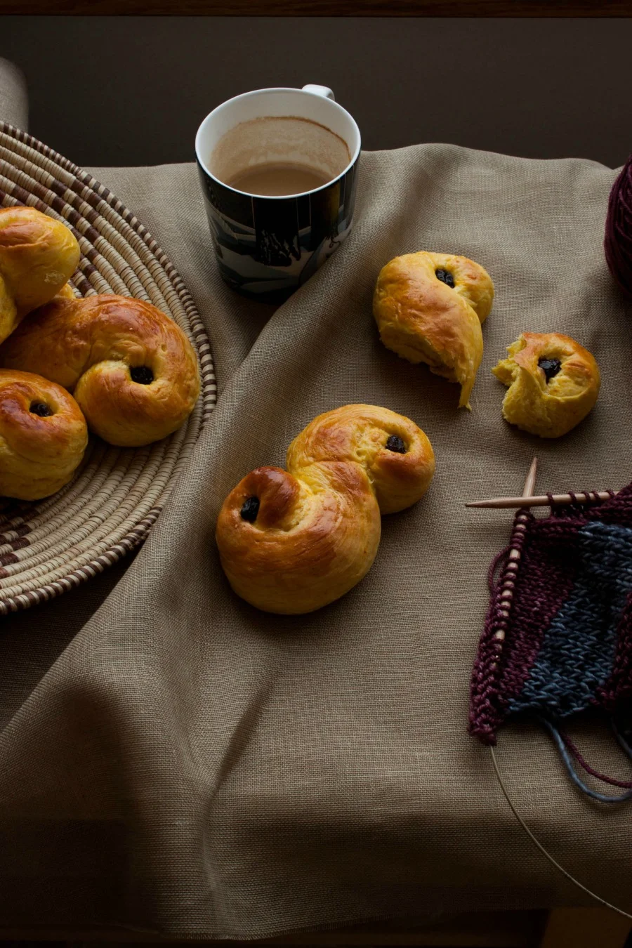 Saint Lucia's Day – Swedish Saffron Buns — My Blue&White Kitchen