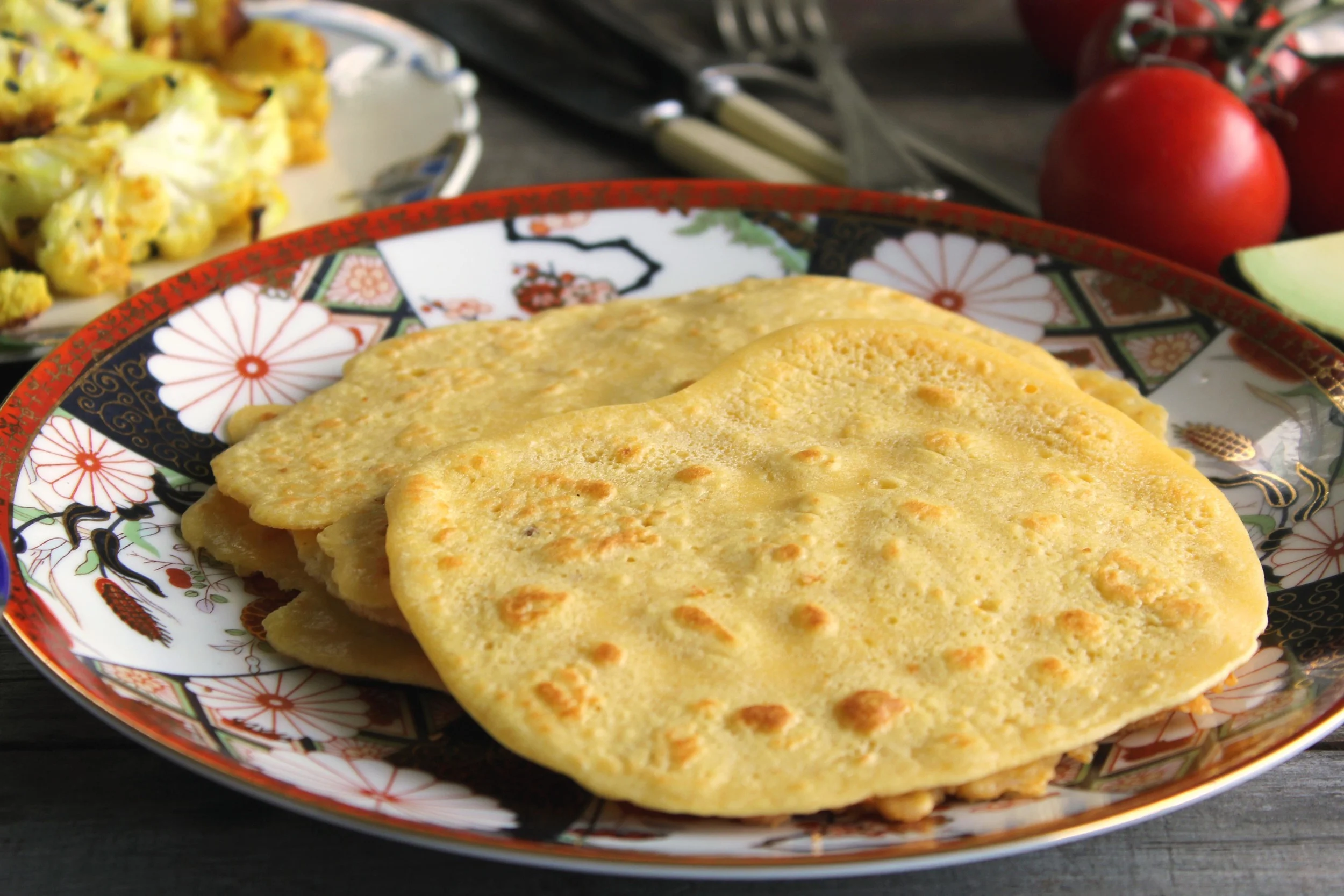 Gluten free chickpea flour & paprika flatbread — kelly gibney