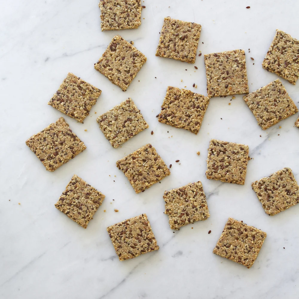 Homemade walnut, macadamia & almond crackers — kelly gibney
