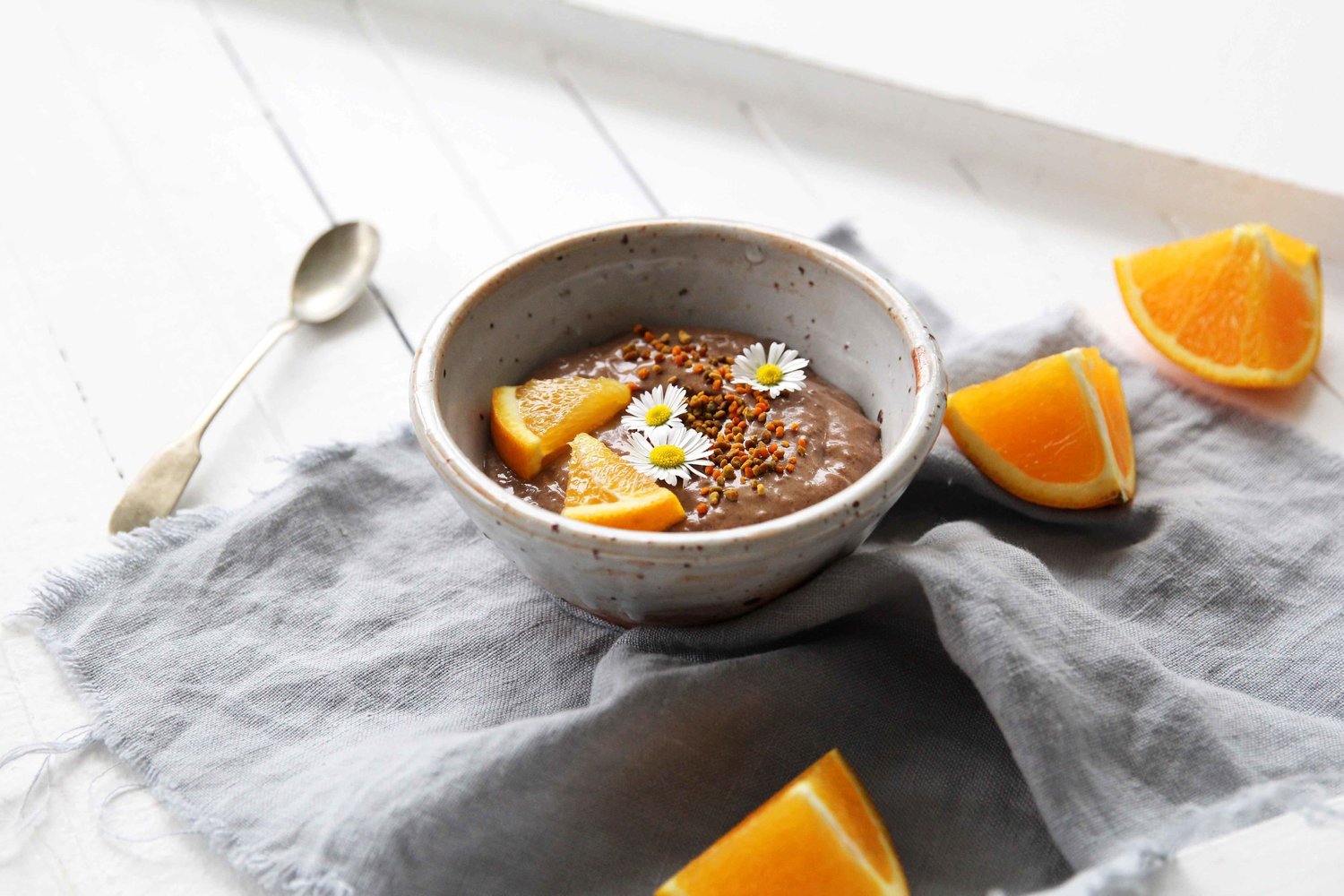 Cacao & orange chia mousse — kelly gibney