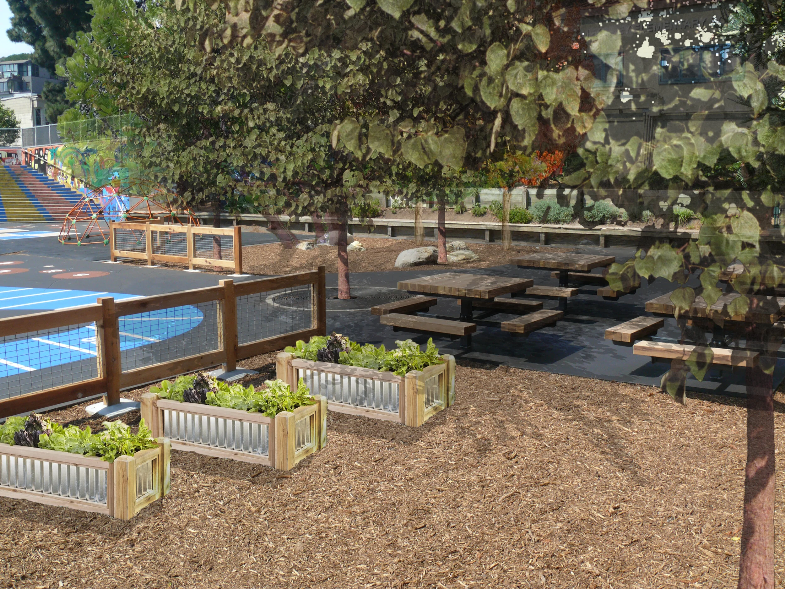 Daniel Webster Elementary School Green Schoolyard — BAY TREE DESIGN